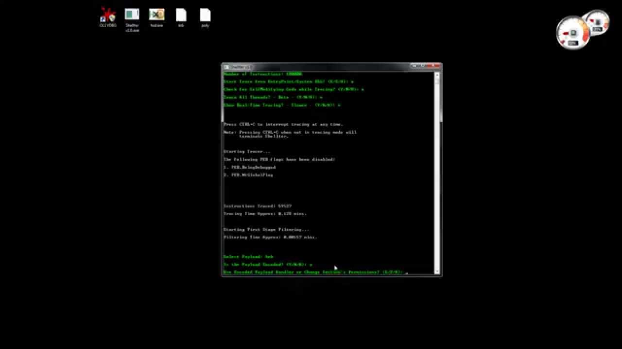 Shellter V1 0 Inject Encoded Payload Youtube