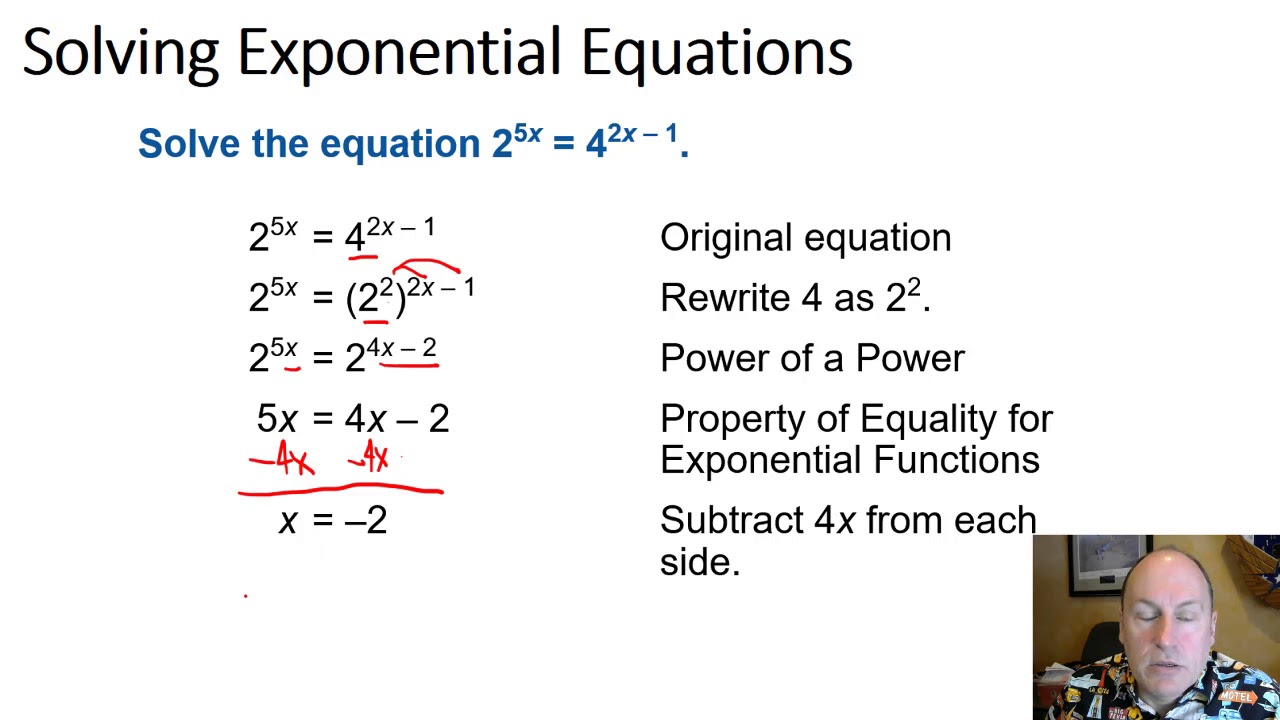 Exponential Equations Examples