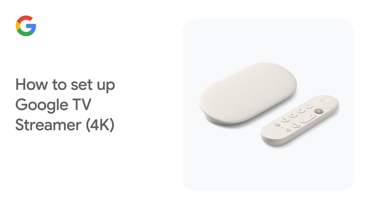 How To Set Up Google Tv Streamer 4k Youtube