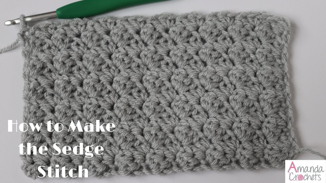 Sedge Stitch Tutorial Crochet 101 Series Youtube