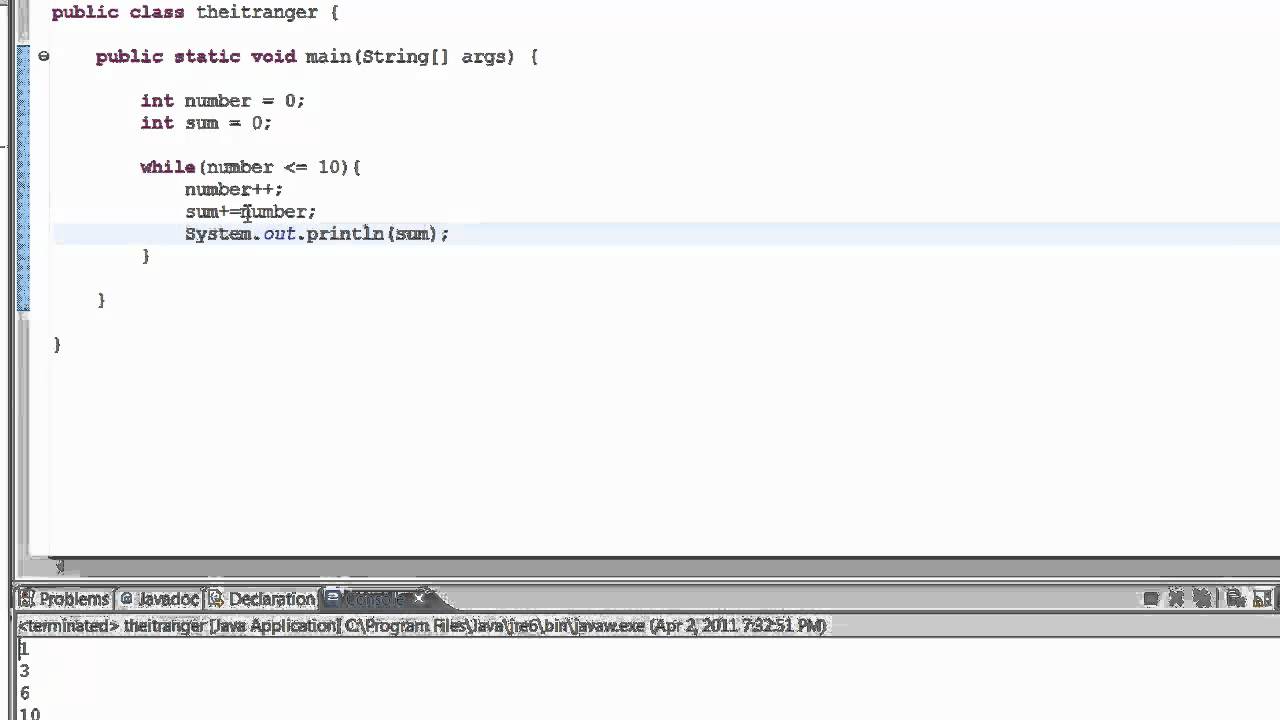 14th Java Tutorial While Loop Statement Youtube