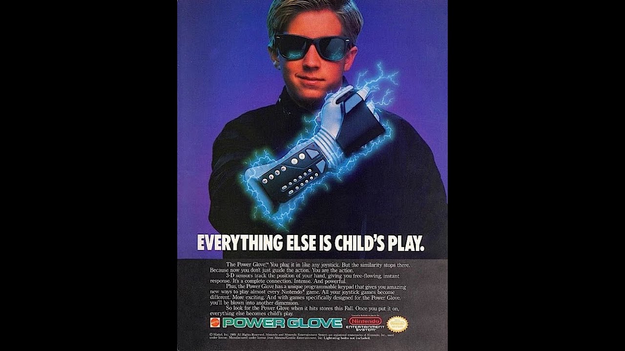 1989 Mattel Power Glove For The Nes Commercial Youtube