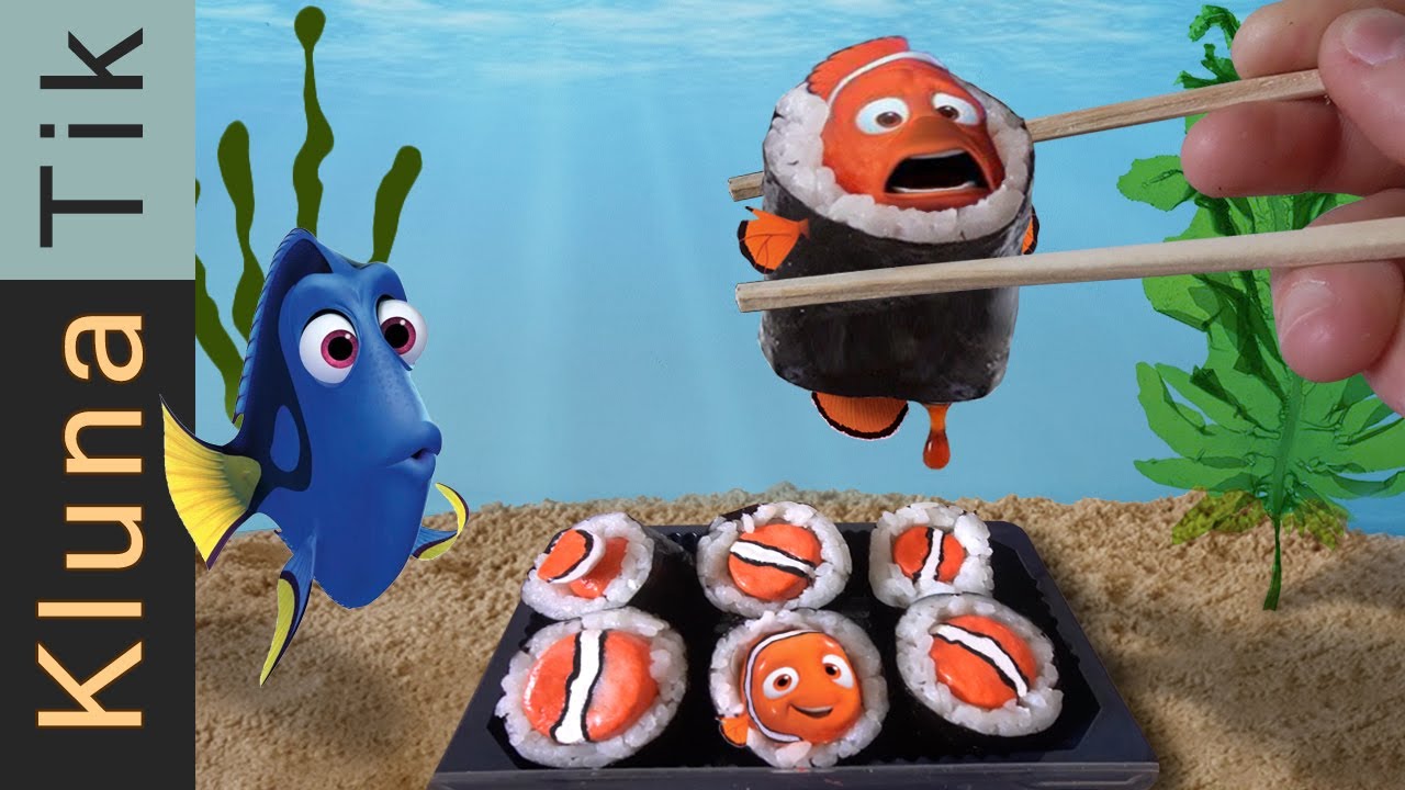 Eating Finding Nemo Sushi Youtube