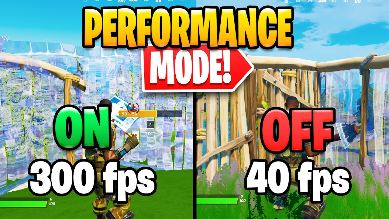 Performance Mode On Or Off In Fortnite Increase Your Fps Youtube
