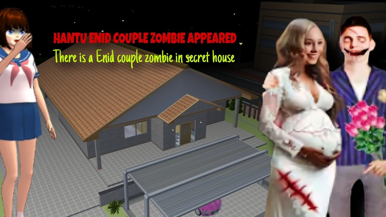 Hantu Enid Zombie Couple Appeared Sakura School Simulator Horror
