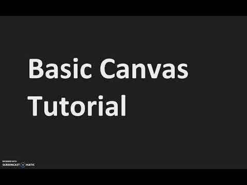 Canvas Basics Youtube