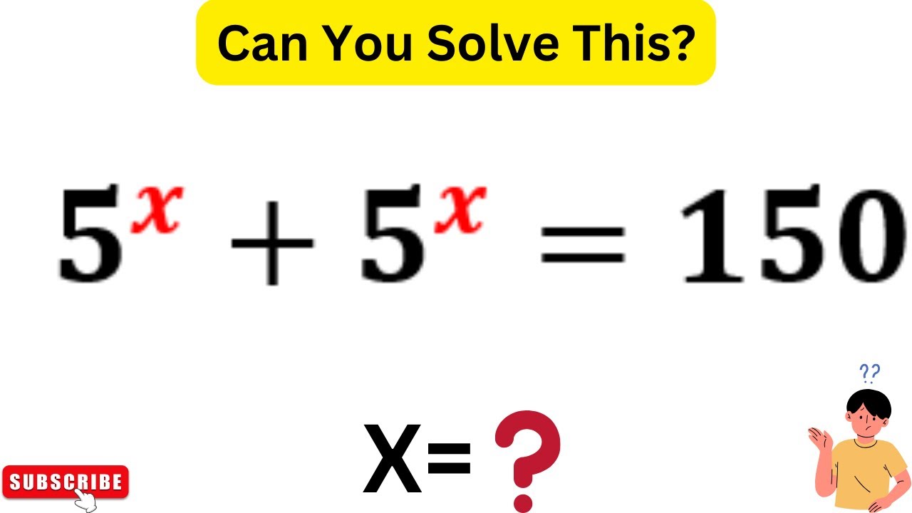 If 5 X 5 X 150 Then X Can You Solve This Problem Quickly Youtube