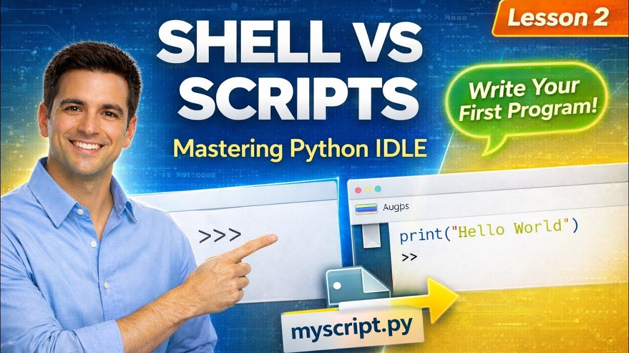 Python Idle Ide Setup Beginner S Guide To Shell Scripts Part 2