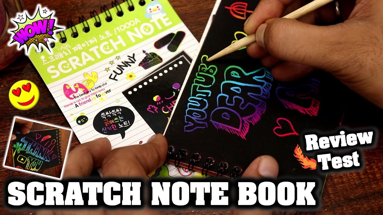 Scratch Note Review And Test Rainbow Scratch Book Magic Doodle