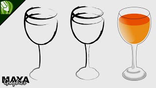 Creating Glass Using Shape Tool In Coreldraw Maya Graphics Shorts ...