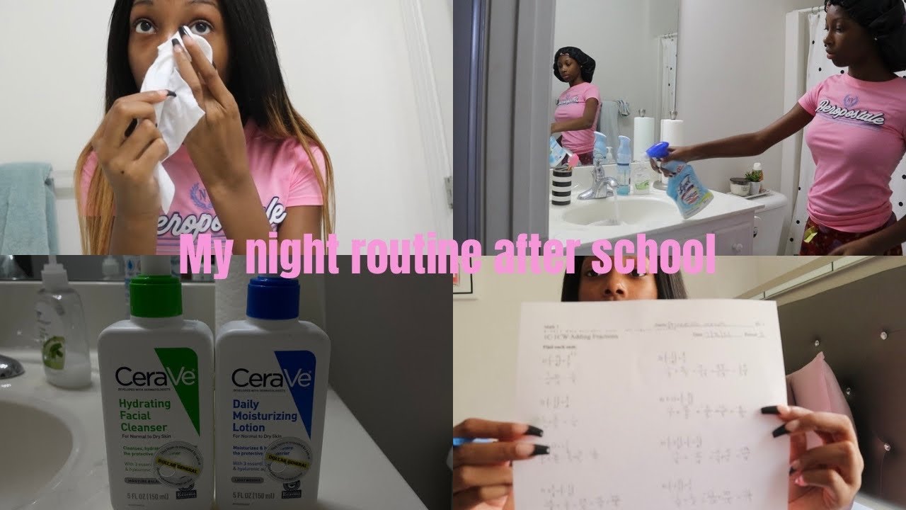 My Productive Night Routine After School Youtube
