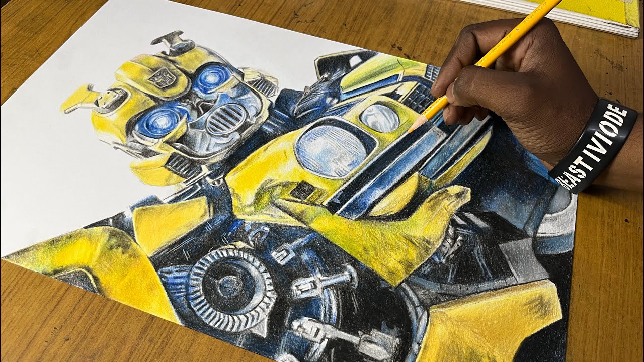 Drawing Bumblebee Transformers Time Lapse Youtube