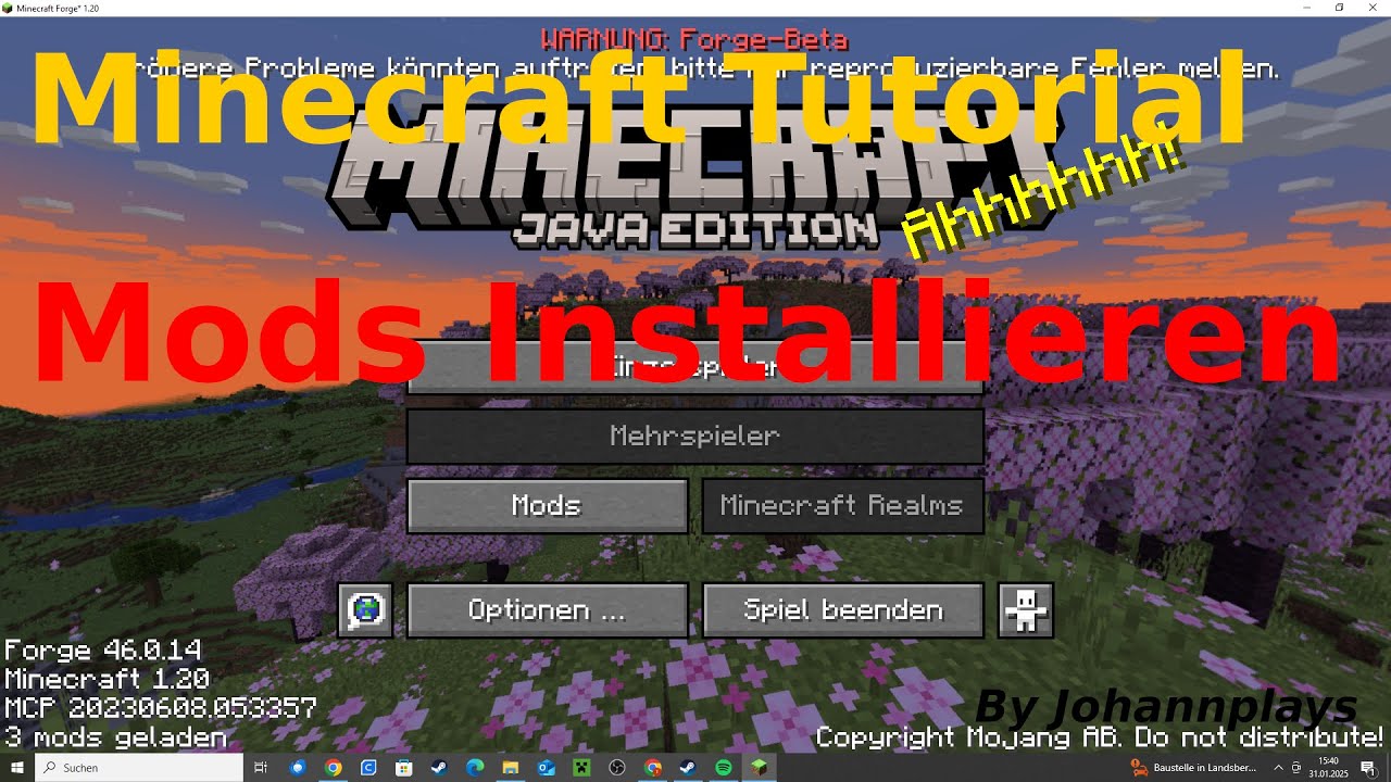 Minecraft Tutorial Mods Installieren Youtube