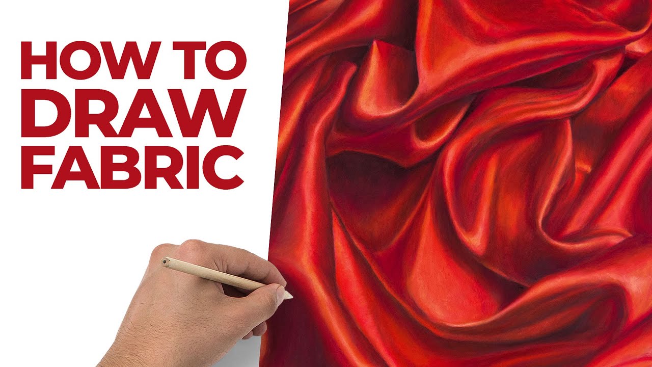 How To Draw Fabric Folds Or Cloth Youtube