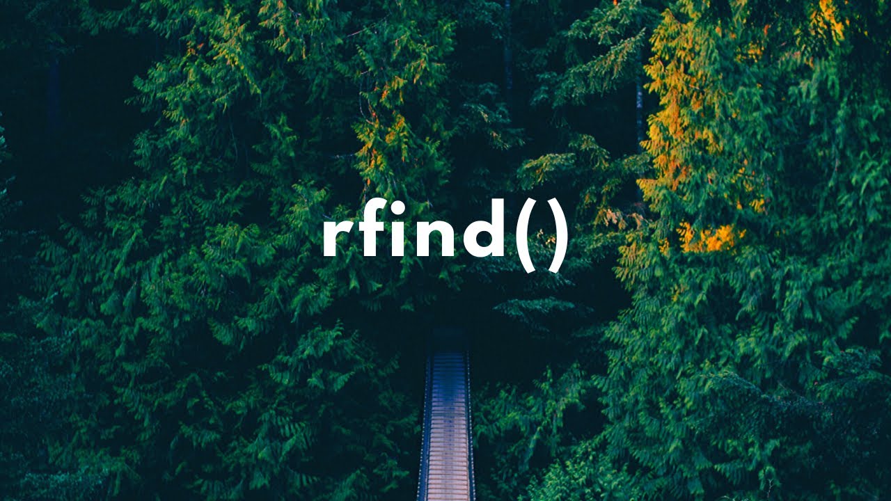 Python Rfind Method Youtube