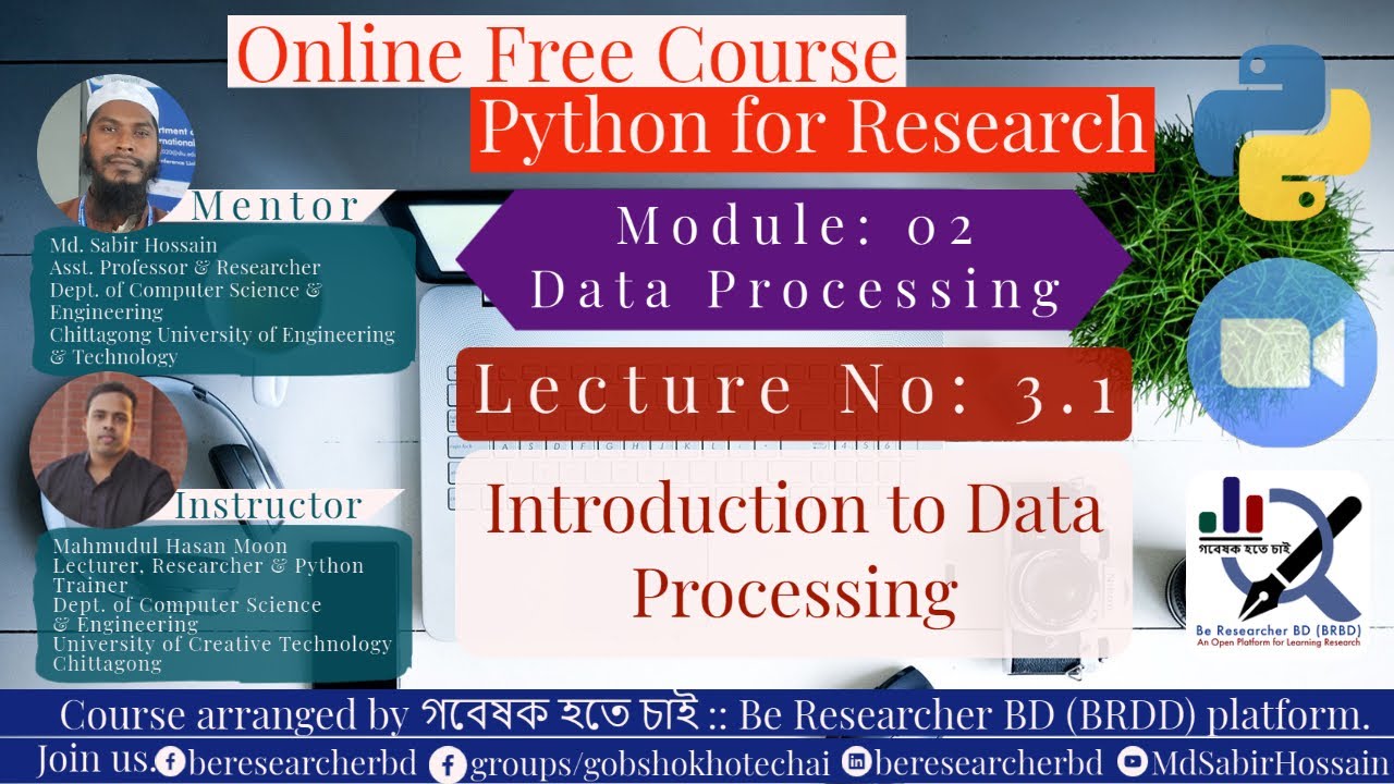Lecture 3 1 Introduction To Data Processing Python For Research