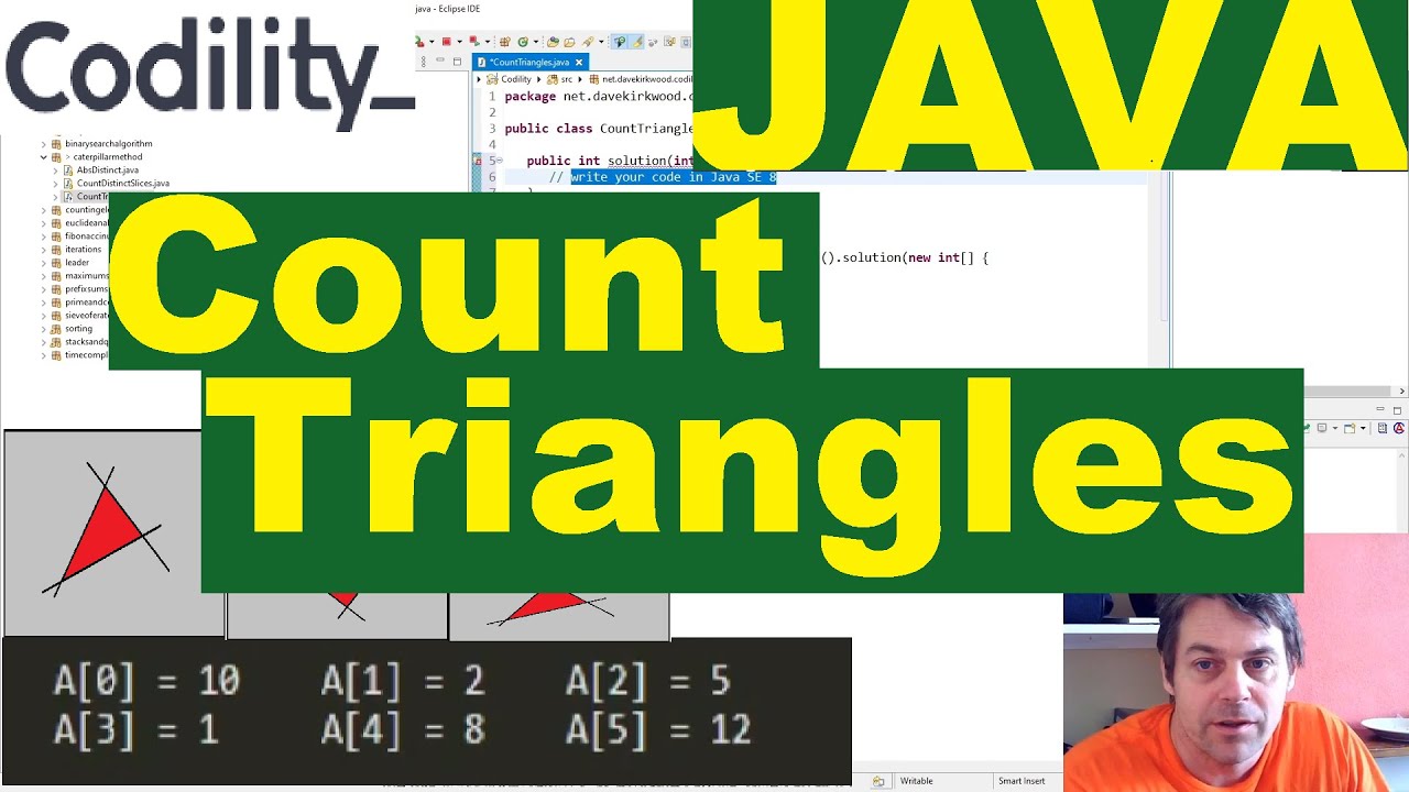 Codility Count Triangles Solution Youtube