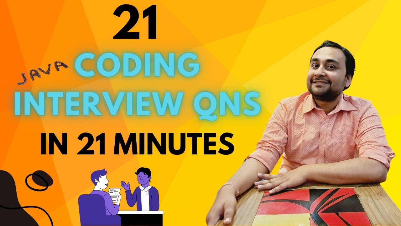 Top 21 Java Coding Questions From My Interview Experience Youtube