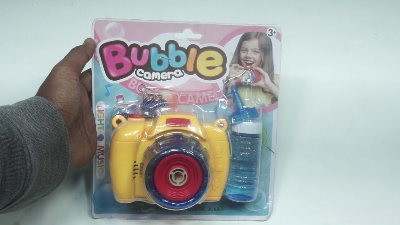 Bubble Camera Toys With Bottle Blowing Bubbles Youtube