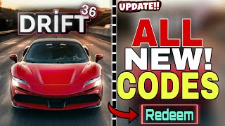 All New Drift 36 Roblox Codes 2025 Drift 36 Codes 2025 Roblox Roblox ...
