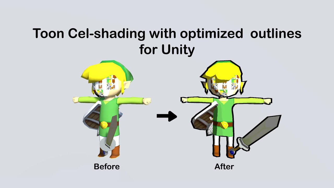 Cel Shading With Optimized Outlines For Unity Youtube