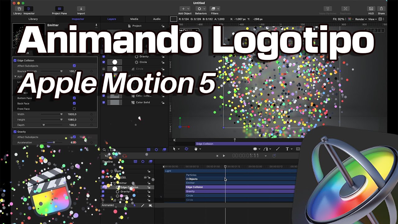 Animando Logo Em Partículas Apple Motion 5 Youtube