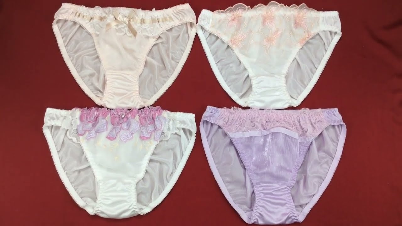 Collection 4 Types Nylon Panties Panty Bikini Sexy Cute Japanese