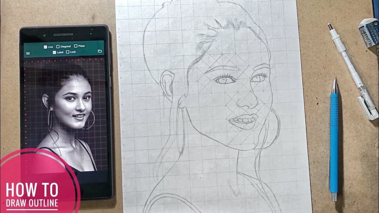 Grid Method Drawing Youtube