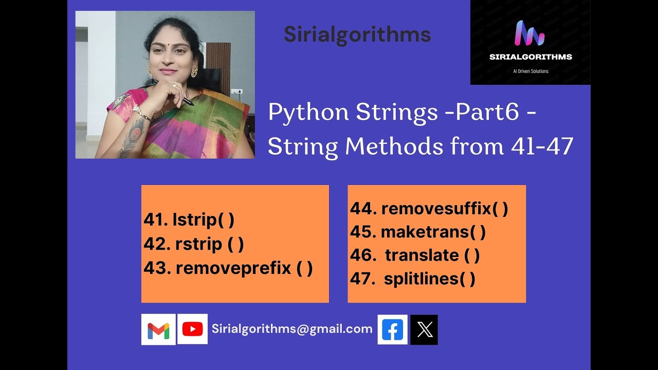 15 Python Strings Part 6 Methods From 41 To 47 Youtube