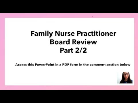Nurse Practitioner Comprehensive Board Review Part 2 Youtube