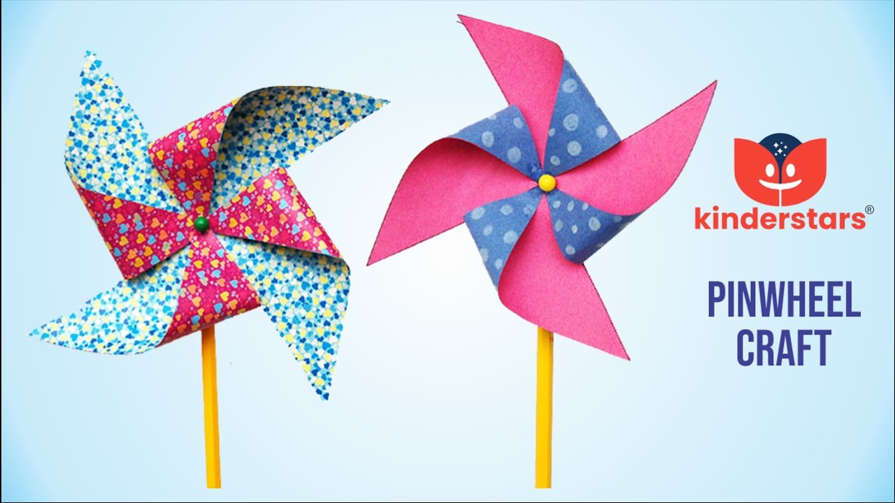 Kinderstars Preschool Pinwheel Craft Activity Youtube