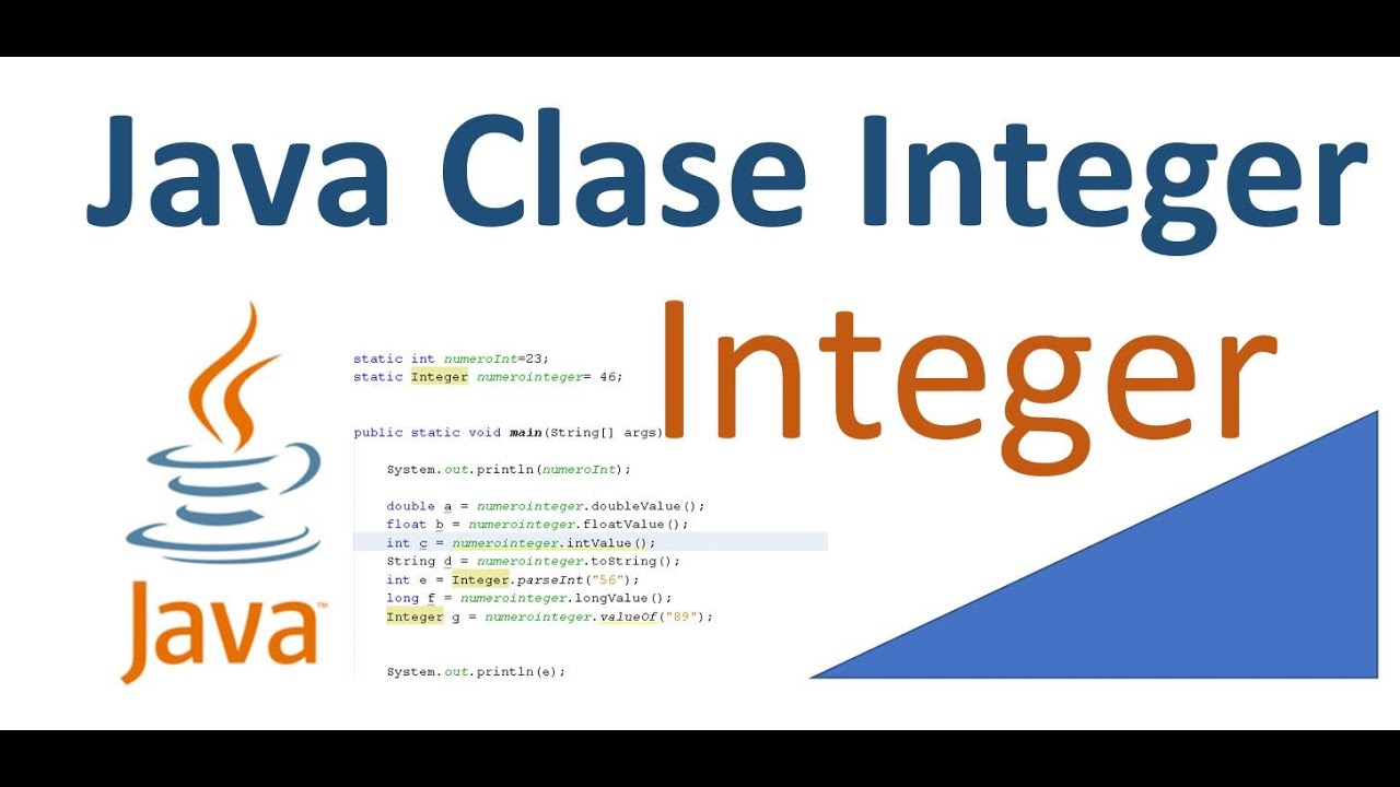 Clase Integer Java Youtube