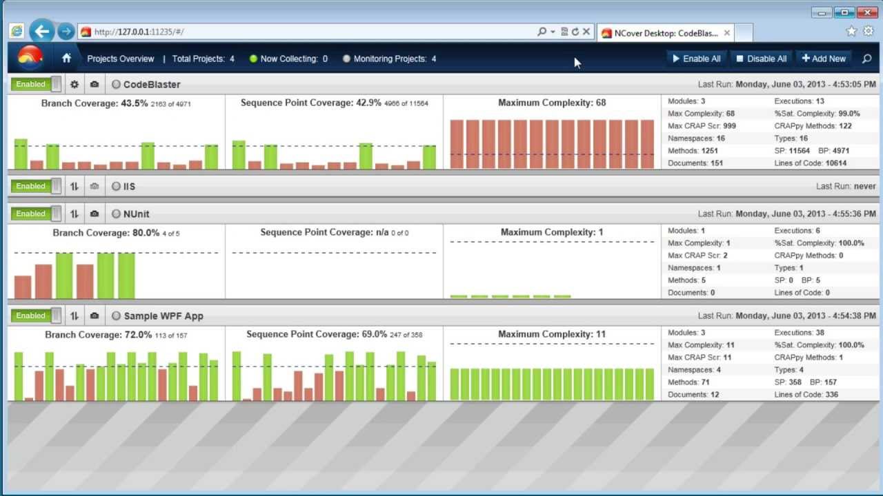 Ncover Creating A New Code Coverage Project Youtube