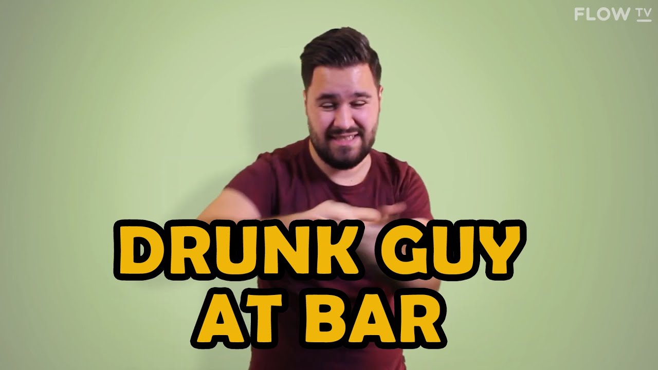 Drunk Guy At Bar Youtube