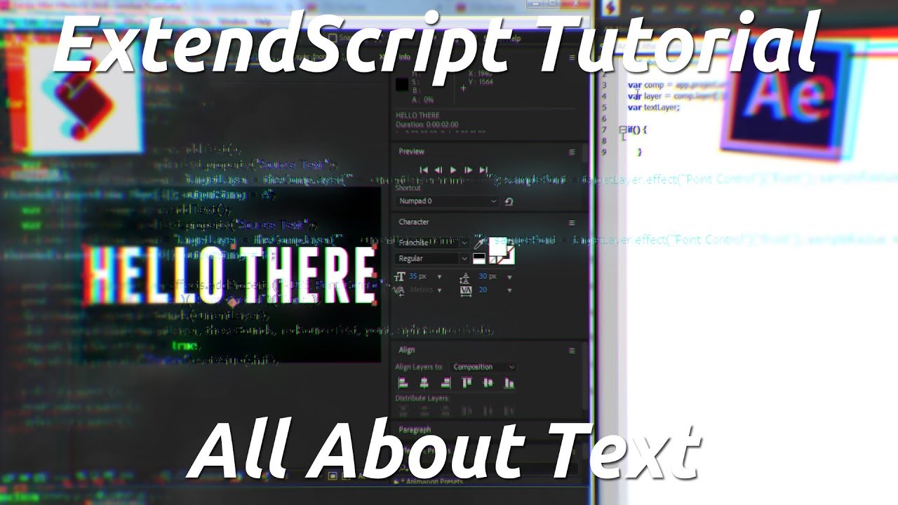 After Effects Scripting Tutorial All About Text Youtube