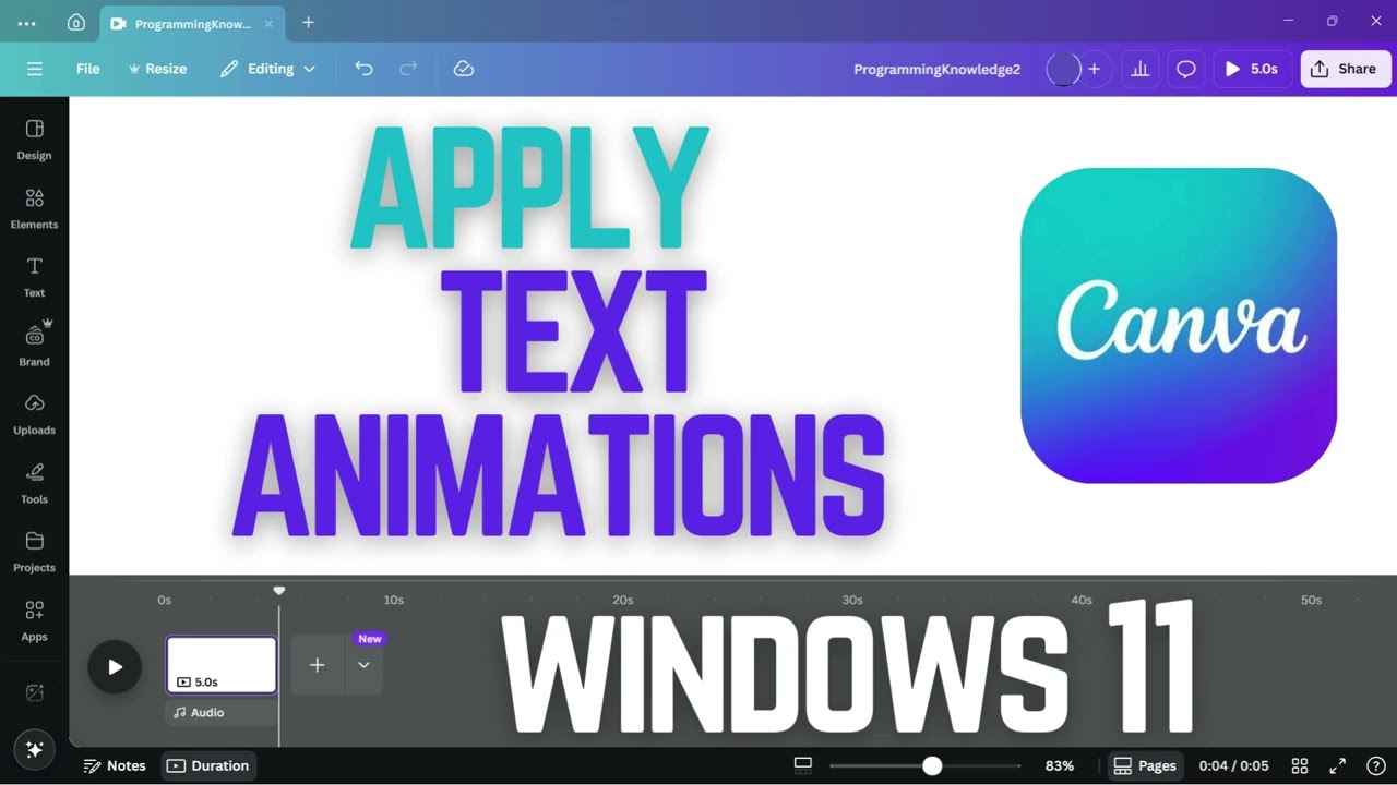 How To Apply Text Animations In Canva Animate And Move Text In Canva
