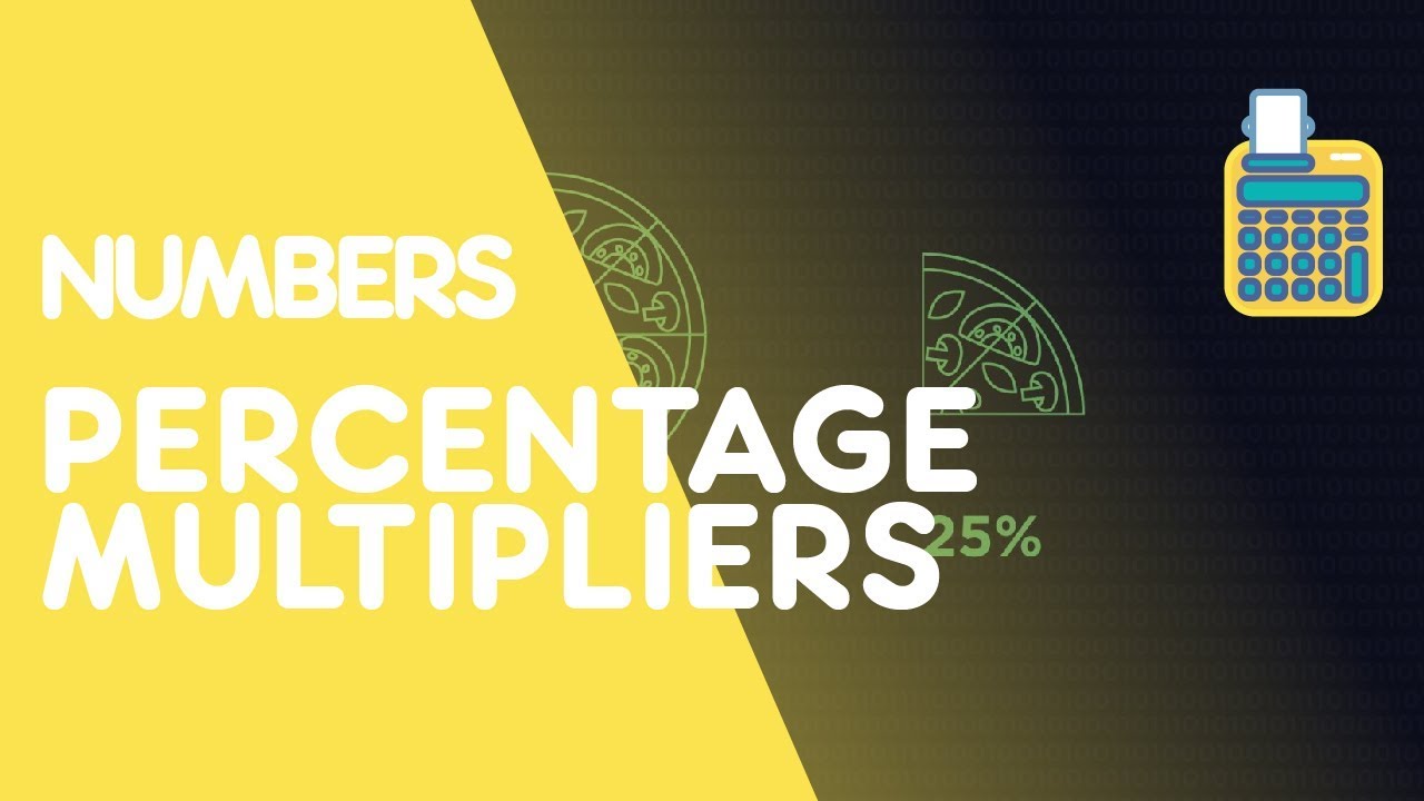 Percentage Increase Decrease Using Multipliers Number Maths