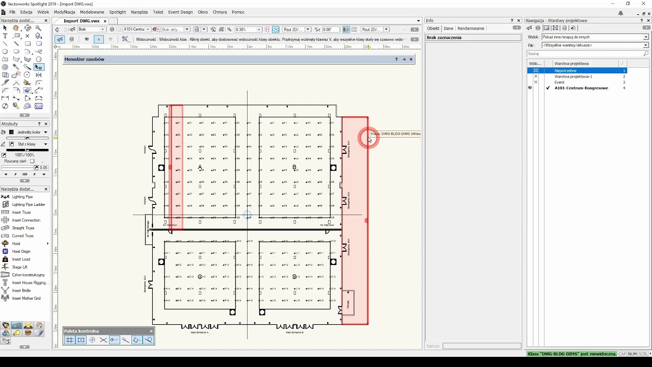 Vectorworks Spotlight Import Dwg Youtube
