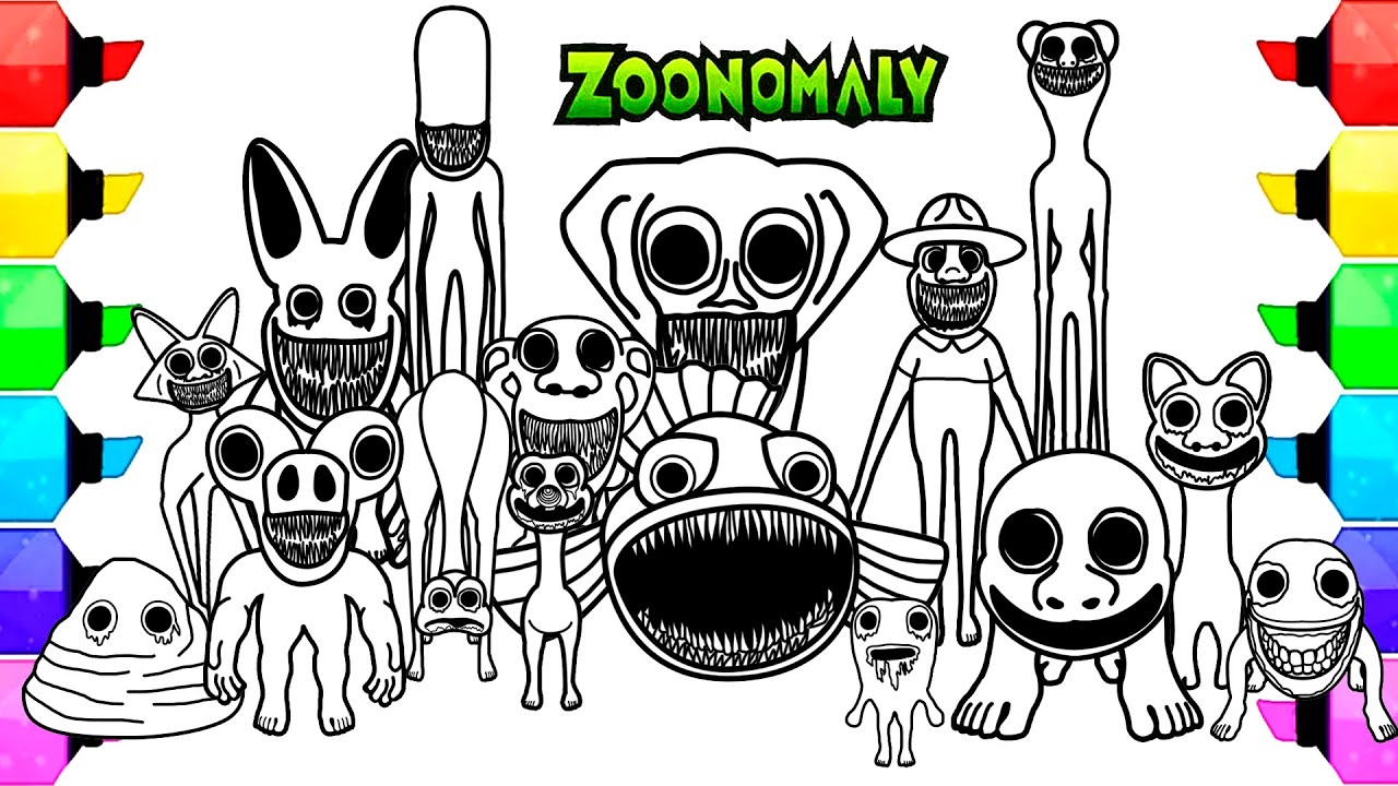 Zoonomaly New Coloring Page How To Color All New Bosses And Monsters ...