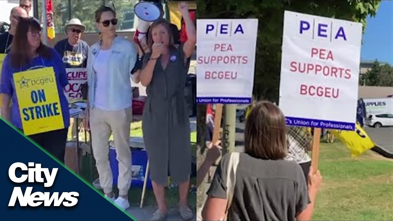 More B C Public Service Professionals Threaten Job Action Youtube