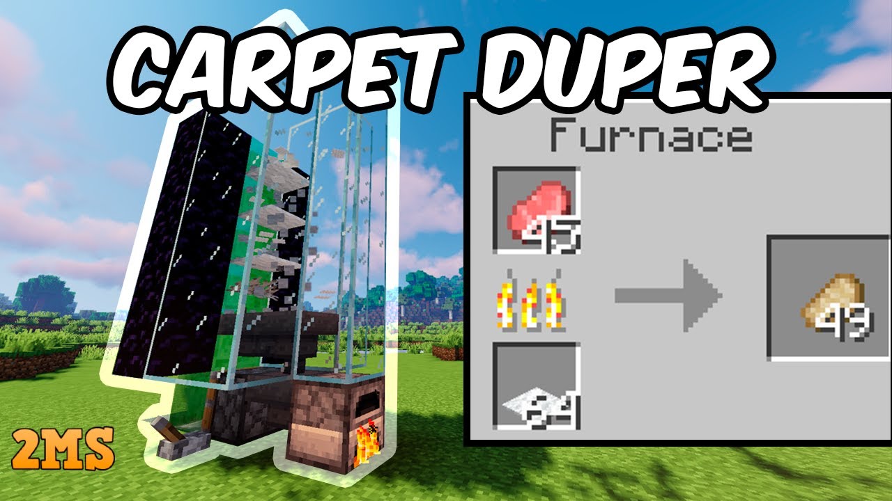 Fast Carpet Duper Infinite Fuel Minecraft 1 19 Youtube