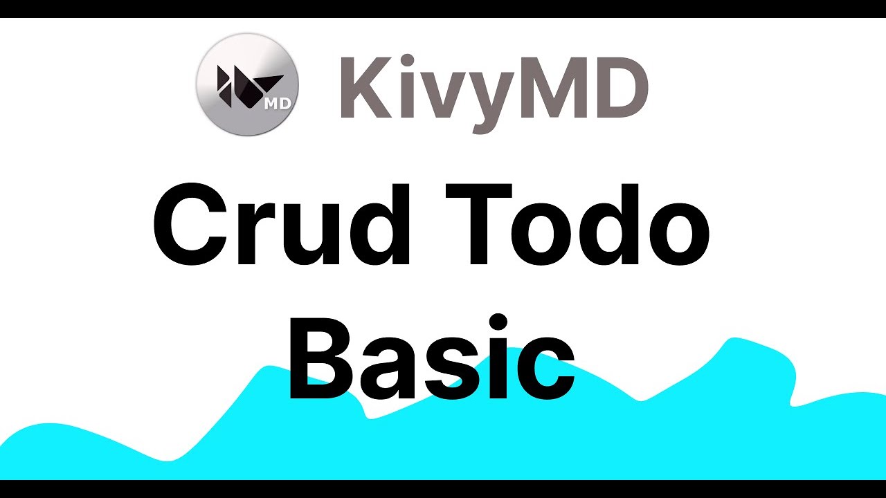 Kivymd Tutorial Crud Todo Basic Youtube