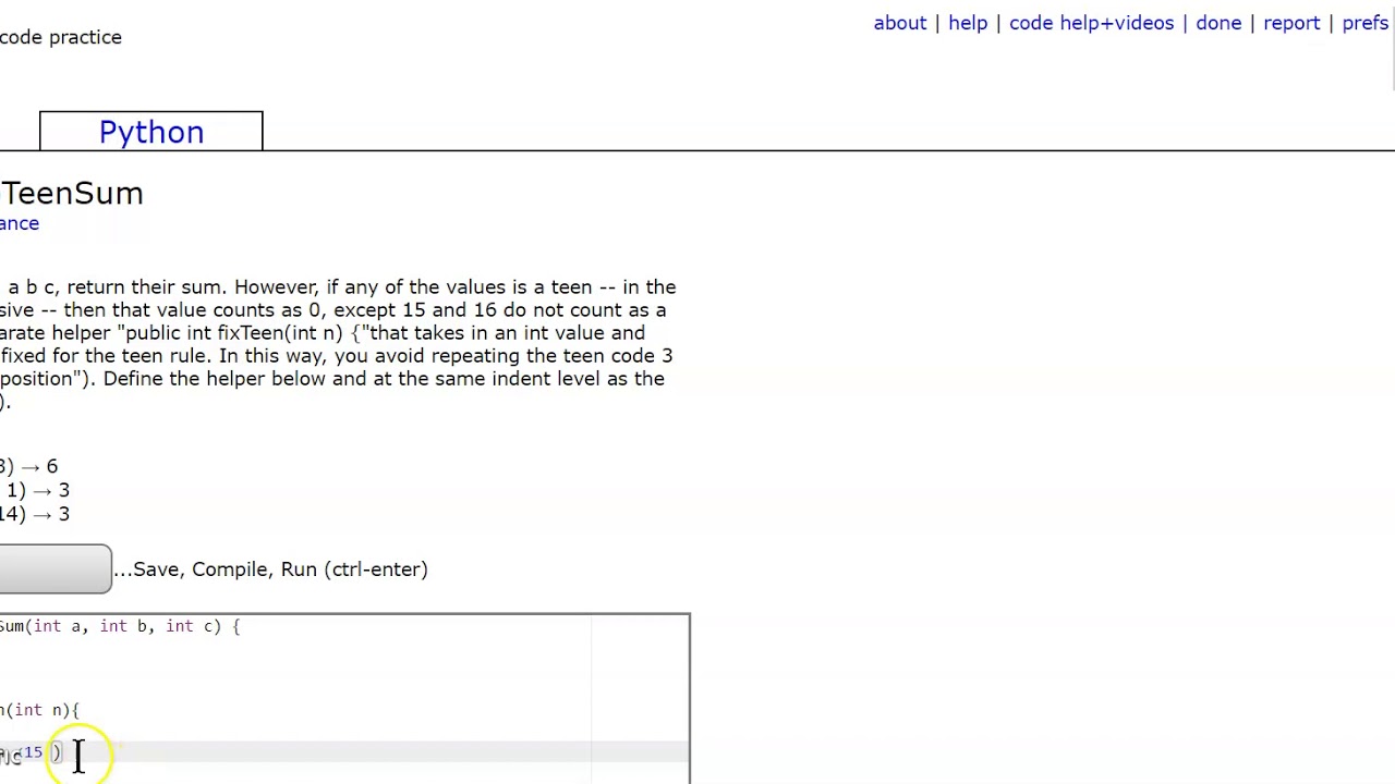 Logic 2 Noteensum Java Tutorial Codingbat Youtube