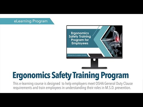 Ergonomics Safety Training Program Youtube