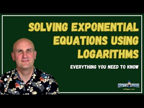 Solving Exponential Equations Using Logarithms