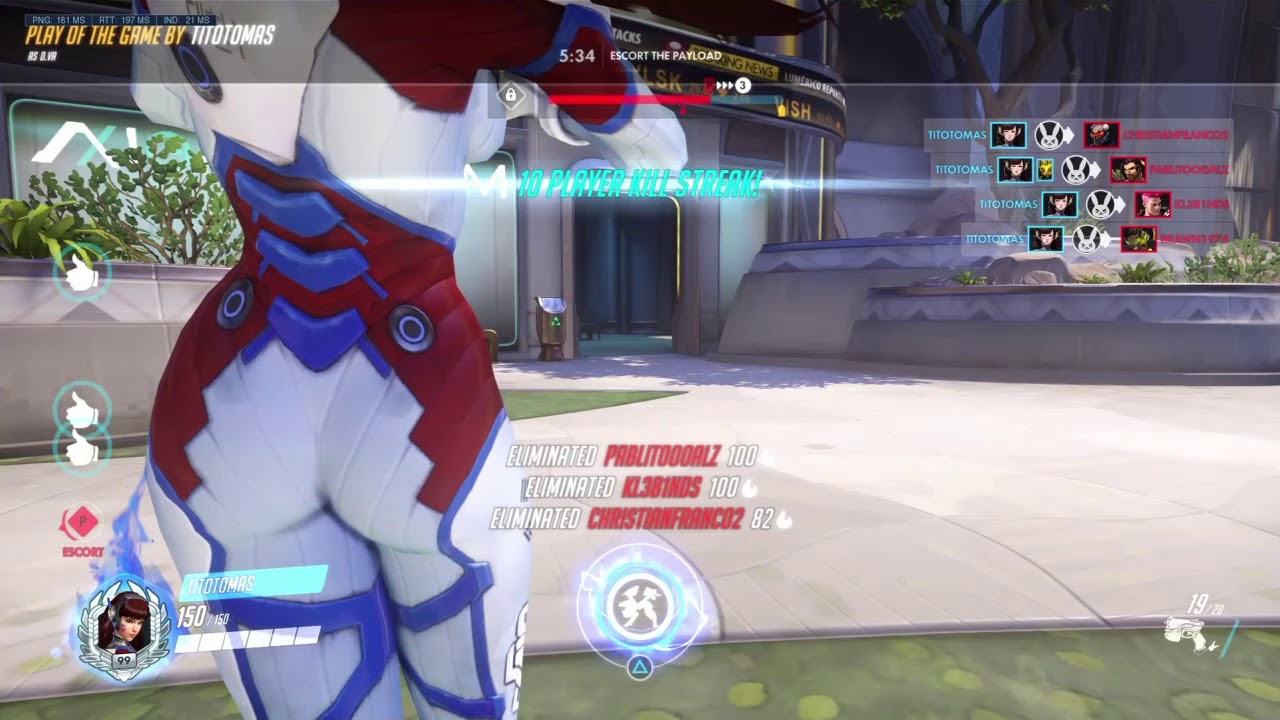 Overwatch D Va Booty Of The Game 19 Youtube