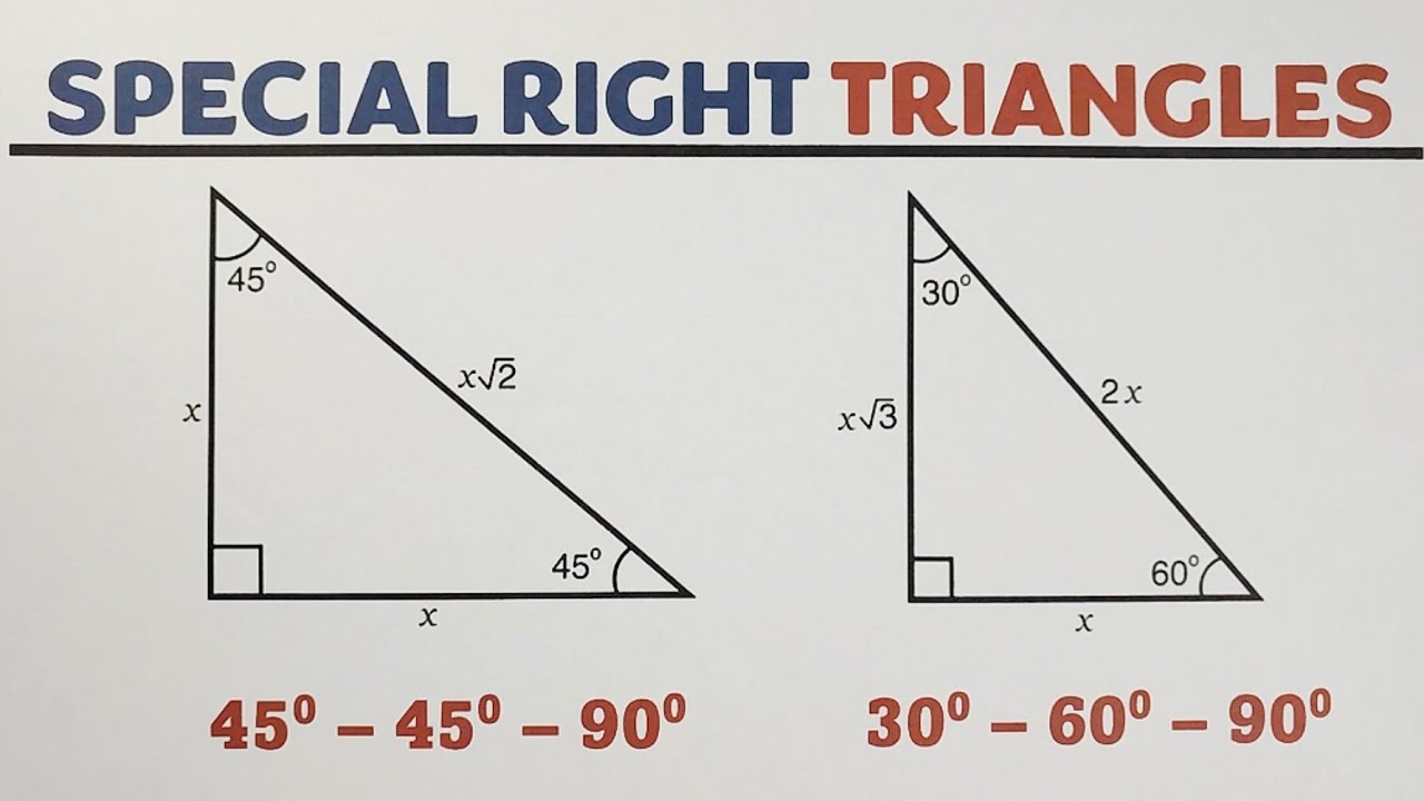 Types Of Special Right Triangles At Liza Tubbs Blog