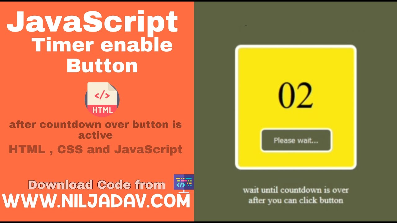 Javascript Countdown Timer Enable Button At Edward Mozingo Blog