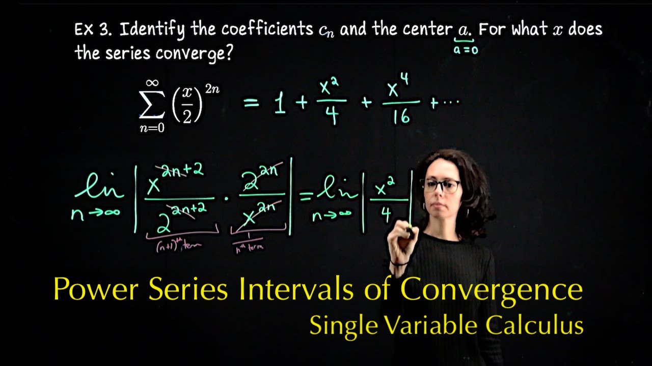 Power Series Interval Of Convergence Single Variable Calculus Youtube