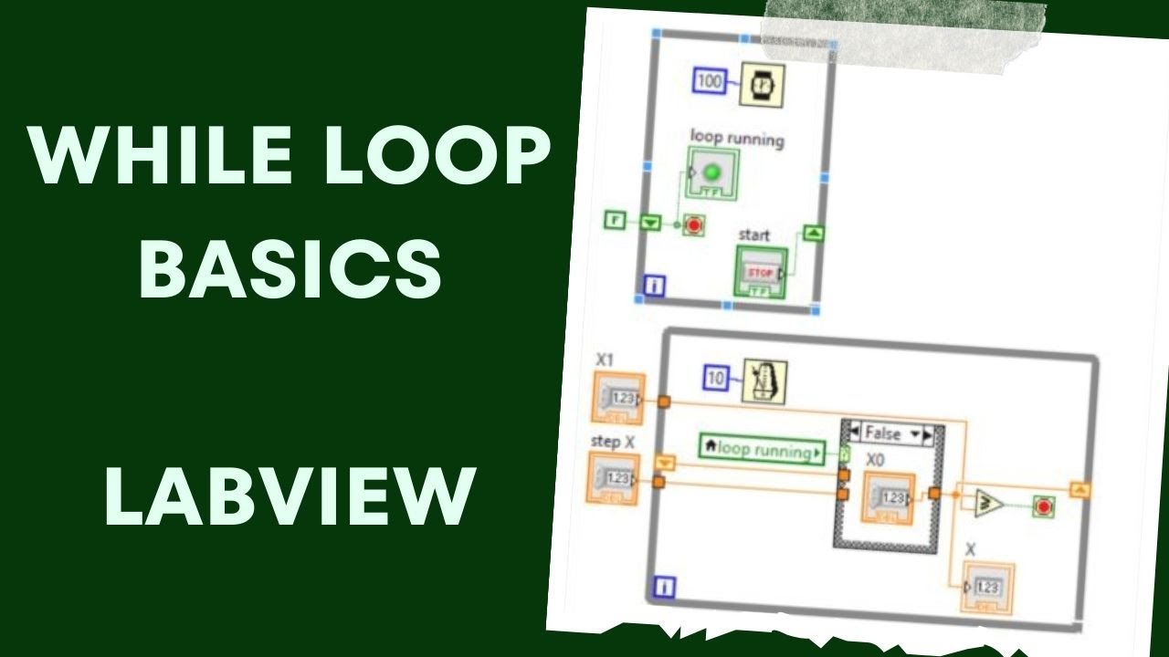 Labview While Loop Basics Repeat Until Done Youtube